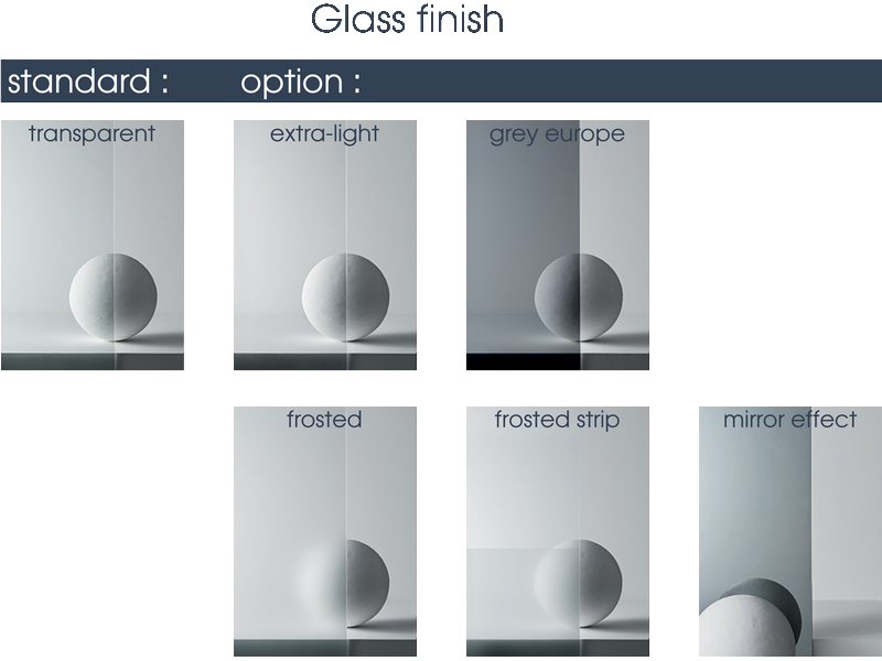 Shower door 2 fixed panels + 2 swing doors Kristal H2000 with bright ...