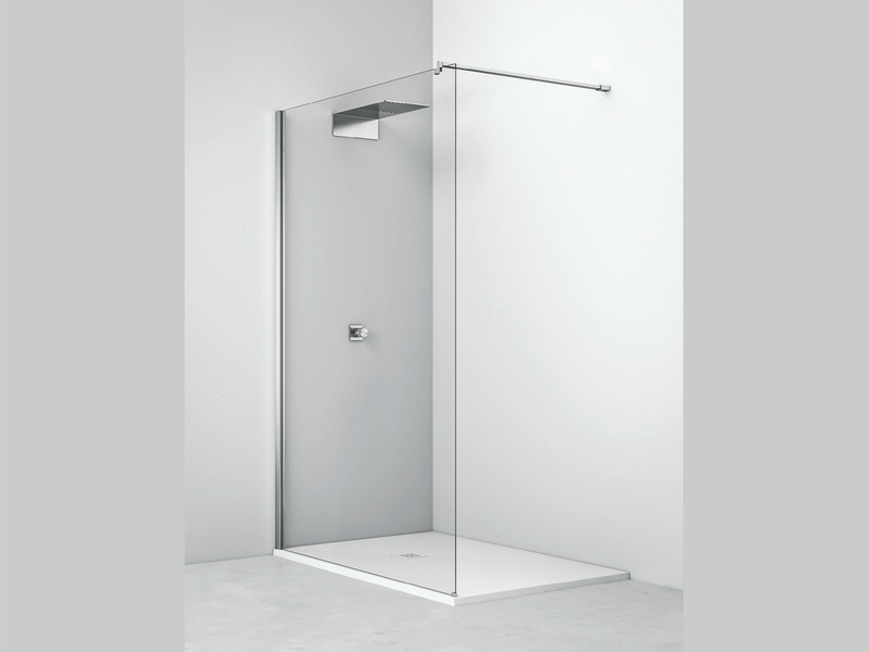 Fixed shower panel Kristal H2000 with bright polished compensating ...
