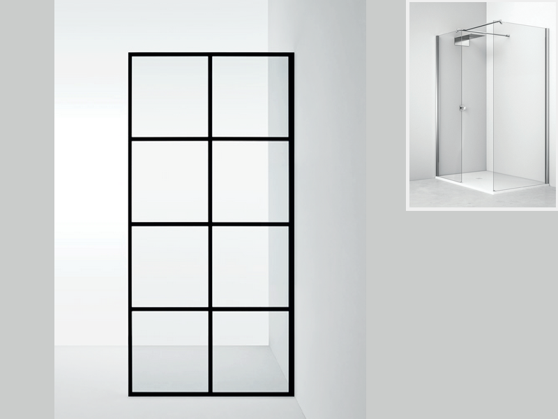 Fixed shower panels Kristal front & side « atelier d'artiste » type ...