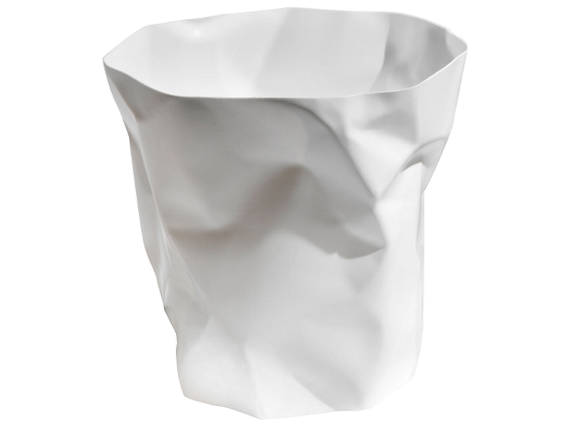 Paper waste paper bin 14 L white - Haccess - Haccess