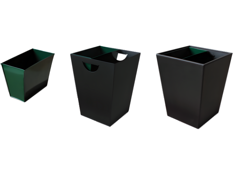 Metallic green innerliner for organic waste for bins EXE.924.08.NOI ...